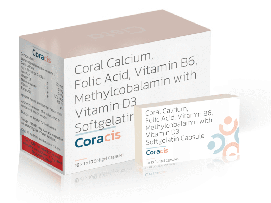 Coral Calcium, Folic Acid, Vitamin B6, Methylcobalamin & Vitamin D6 ...