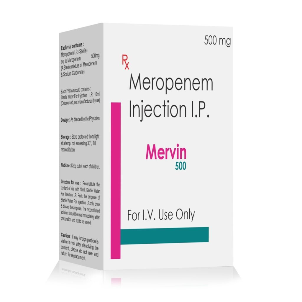 Meropenem Injection IP 500 mg